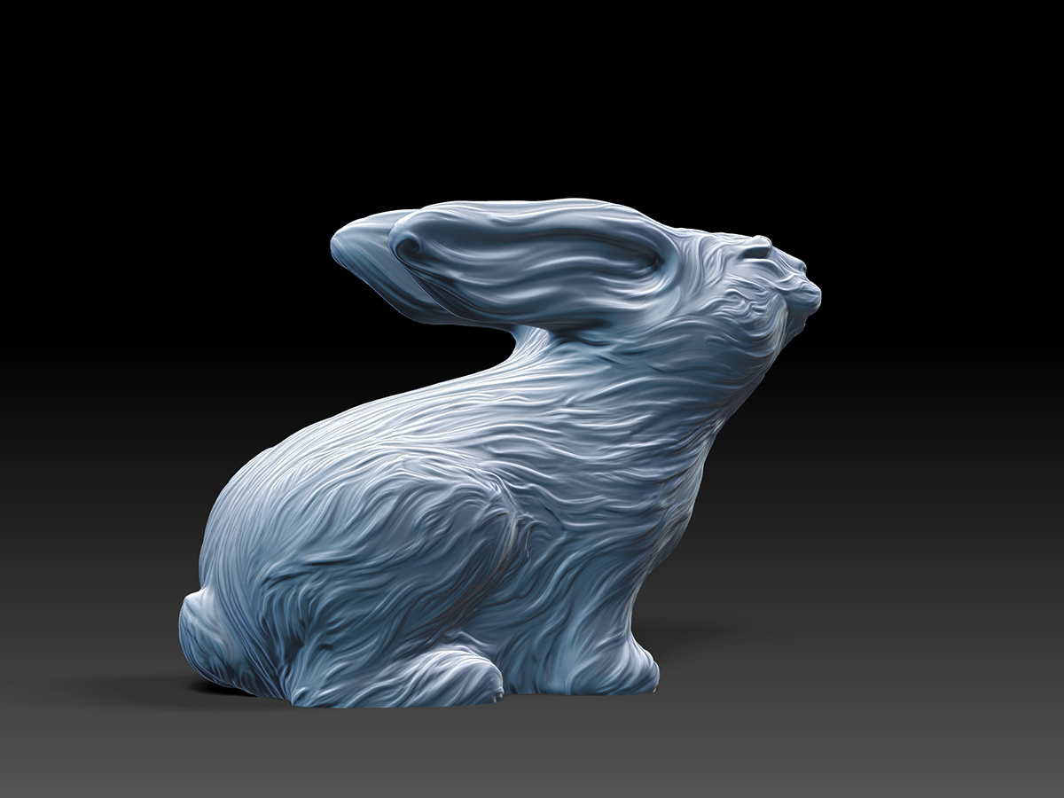 Rabbit Figurine. Conceptual Sculpture of the mystical Water Rabbit as a ...